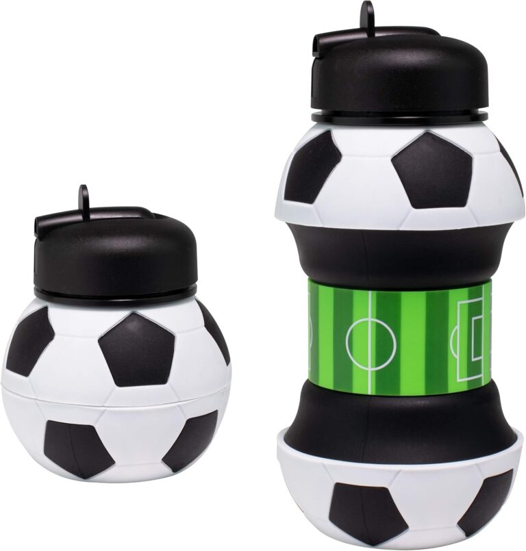 Silicone Squishy/Collapsible Football Drinking Water Bottle - 500ML ...